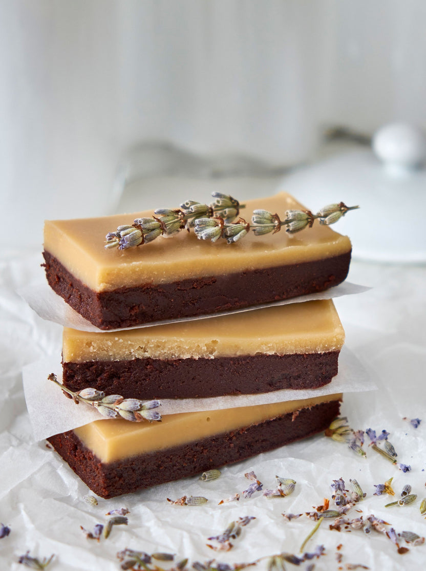 Lavender Chocolate Fudge with Dulce de Leche – Back to the Roots