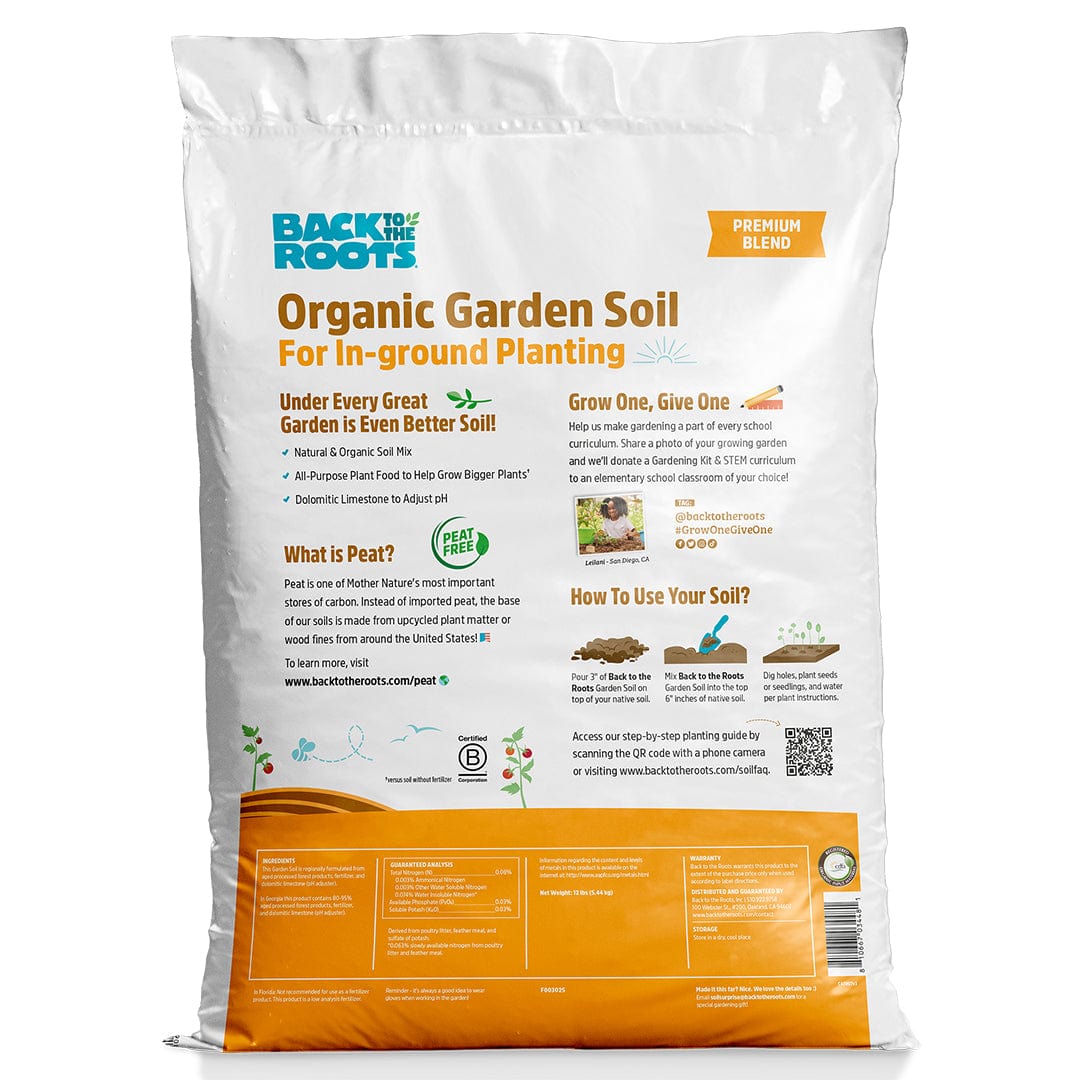 Organic Bulk Garden Soil (30 1 cu. ft. Bags) – Back to the Roots