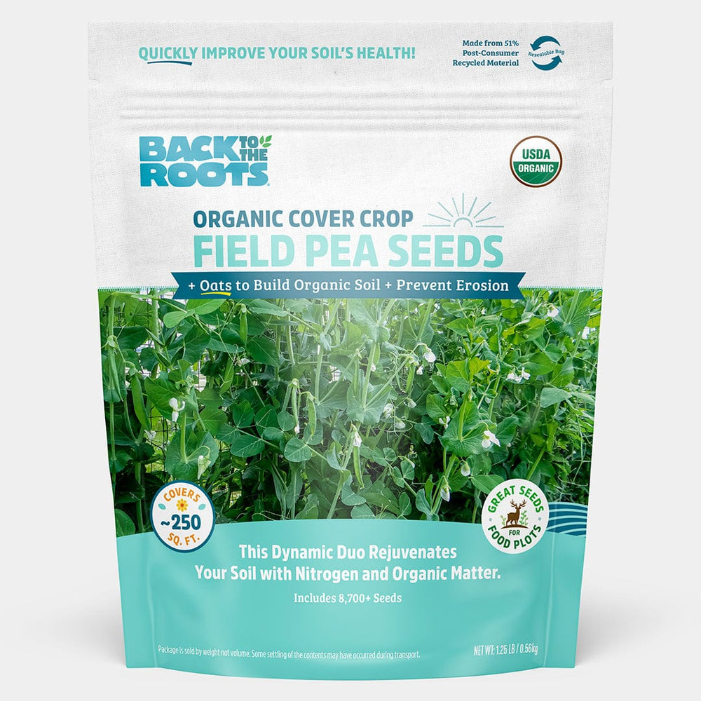 Organic Field Pea (with Oats) Cover Crop Seeds – Back to the Roots