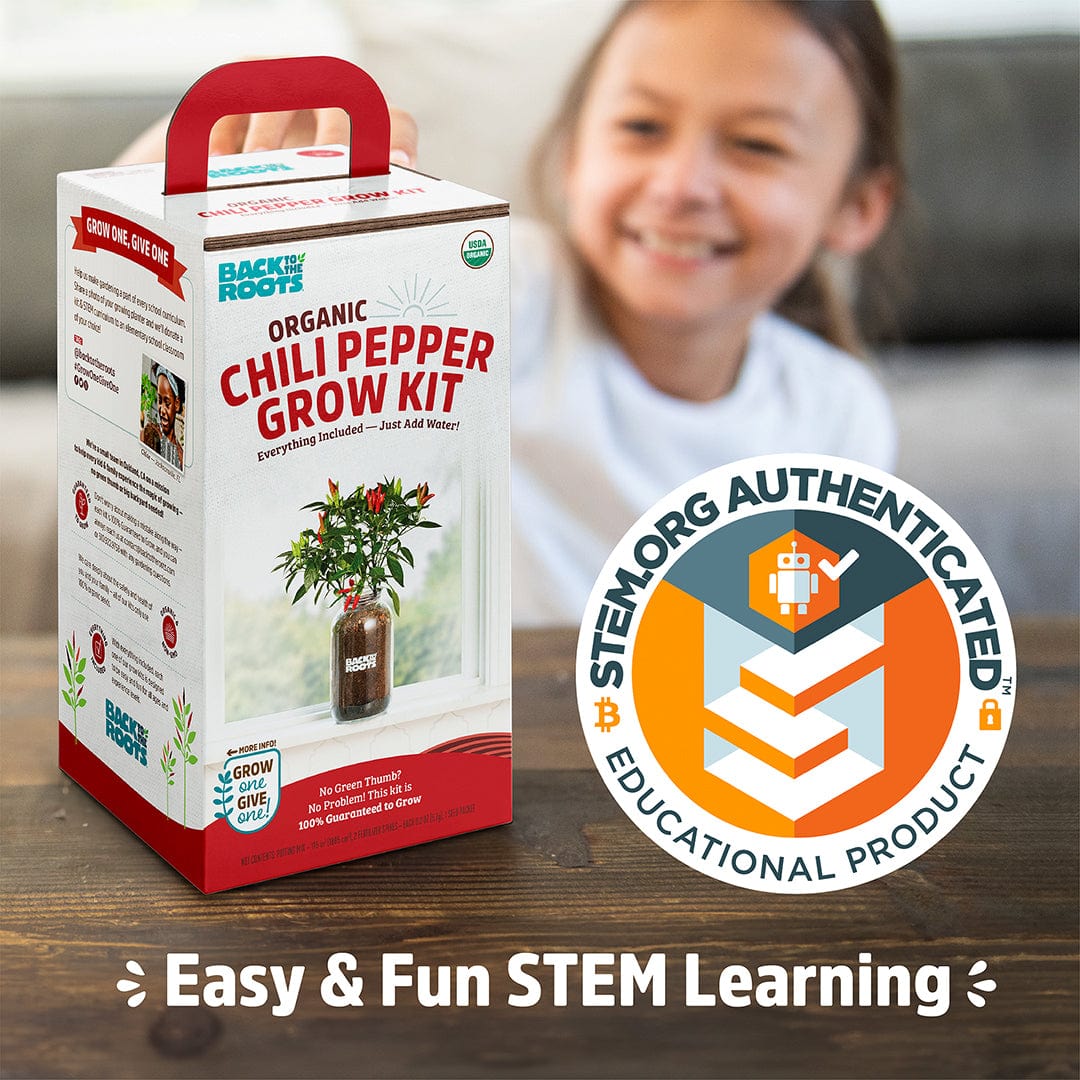 Organic Chili Pepper Windowsill Planter (Complete Mason Jar Grow Kit ...