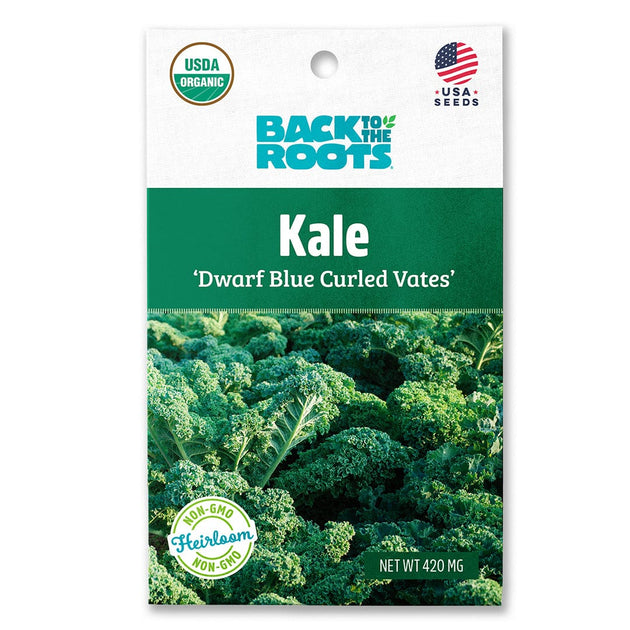Organic Kale Seeds — 'Dwarf Blue Curled Vates' – Back to the Roots
