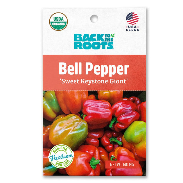 Organic Bell Pepper Seeds — 'Keystone Giant' – Back to the Roots