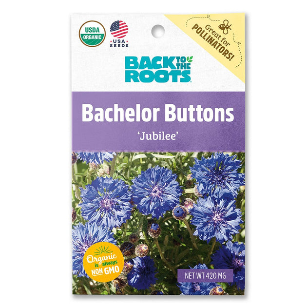 Organic Bachelor Buttons Seeds — 'Jubilee' – Back to the Roots