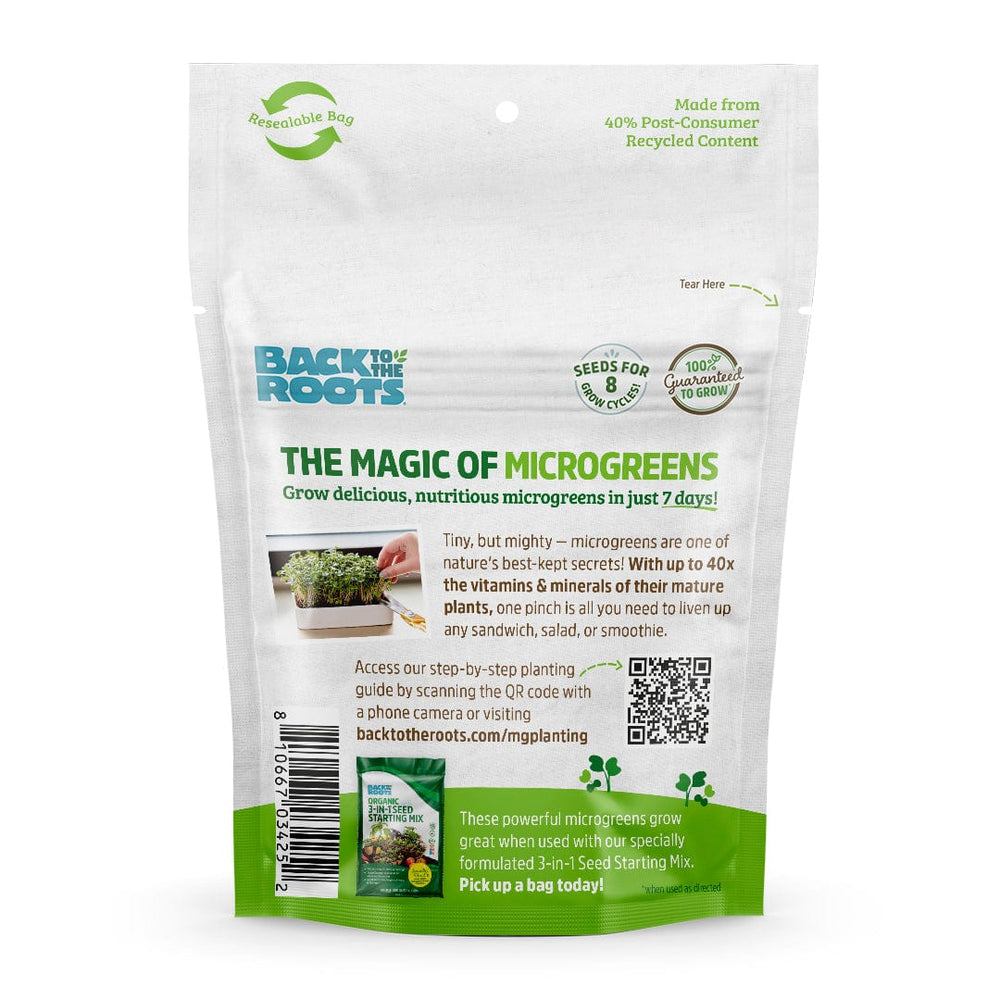 Organic Microgreen Seeds Refill Value Pack — Mighty Mix – Back to the Roots