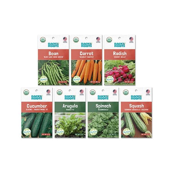 Classic Summer Seeds, 7-Pack Organic Seed Bundle – Back to the Roots