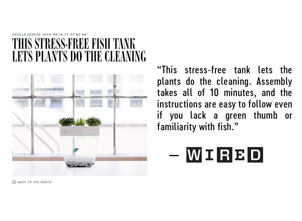 Official Water Garden ® Aquaponic Tank & Gift | Back to the Roots