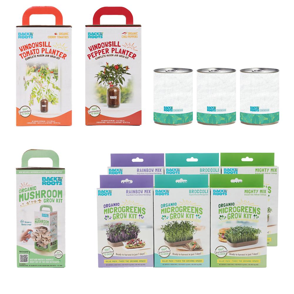 Summer Gardening Collection: 12 Kit Bundle (Herbs, Veggies, Mushrooms ...