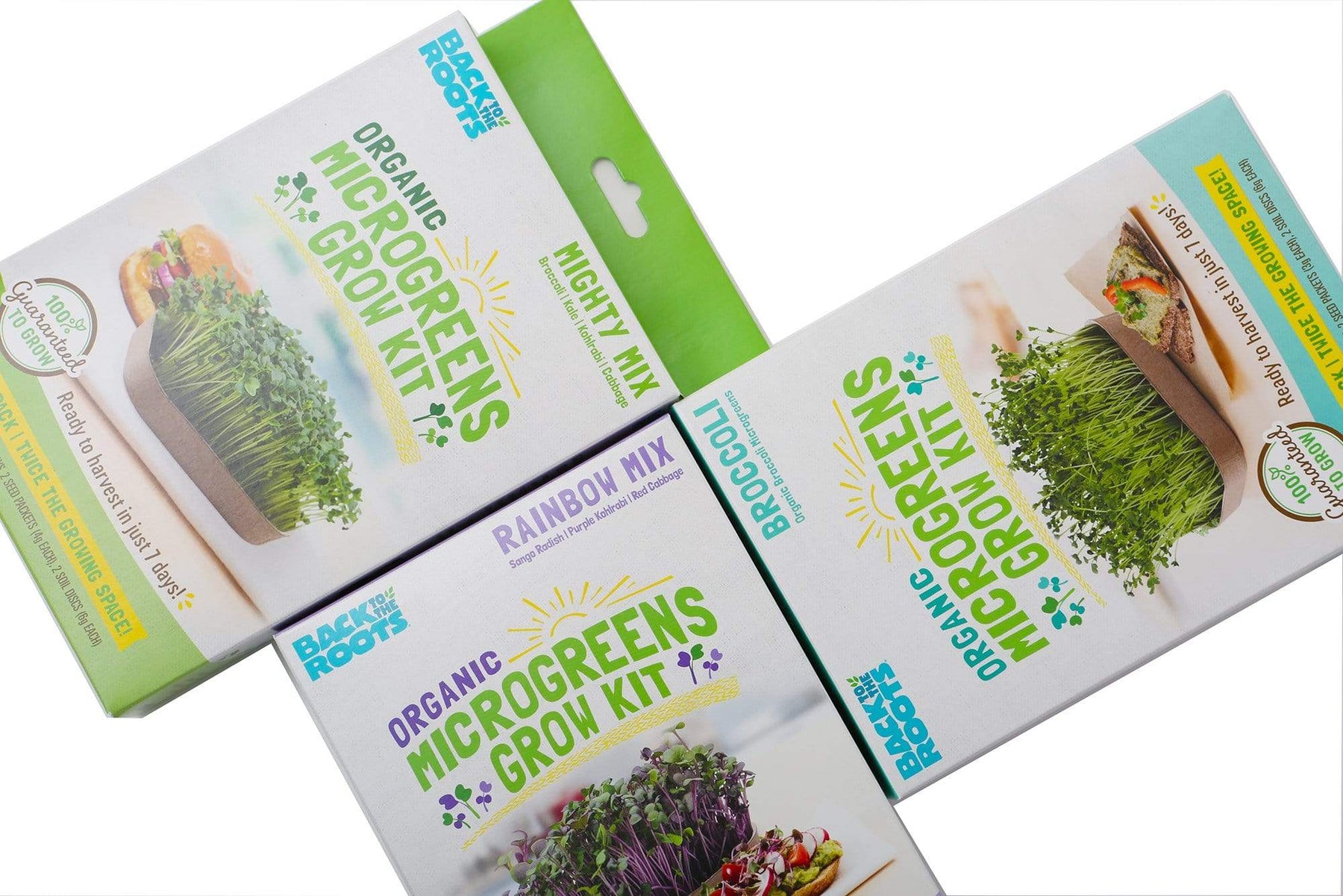Organic Microgreens Kit, Variety 3-Pack 🌱 – Back to the Roots